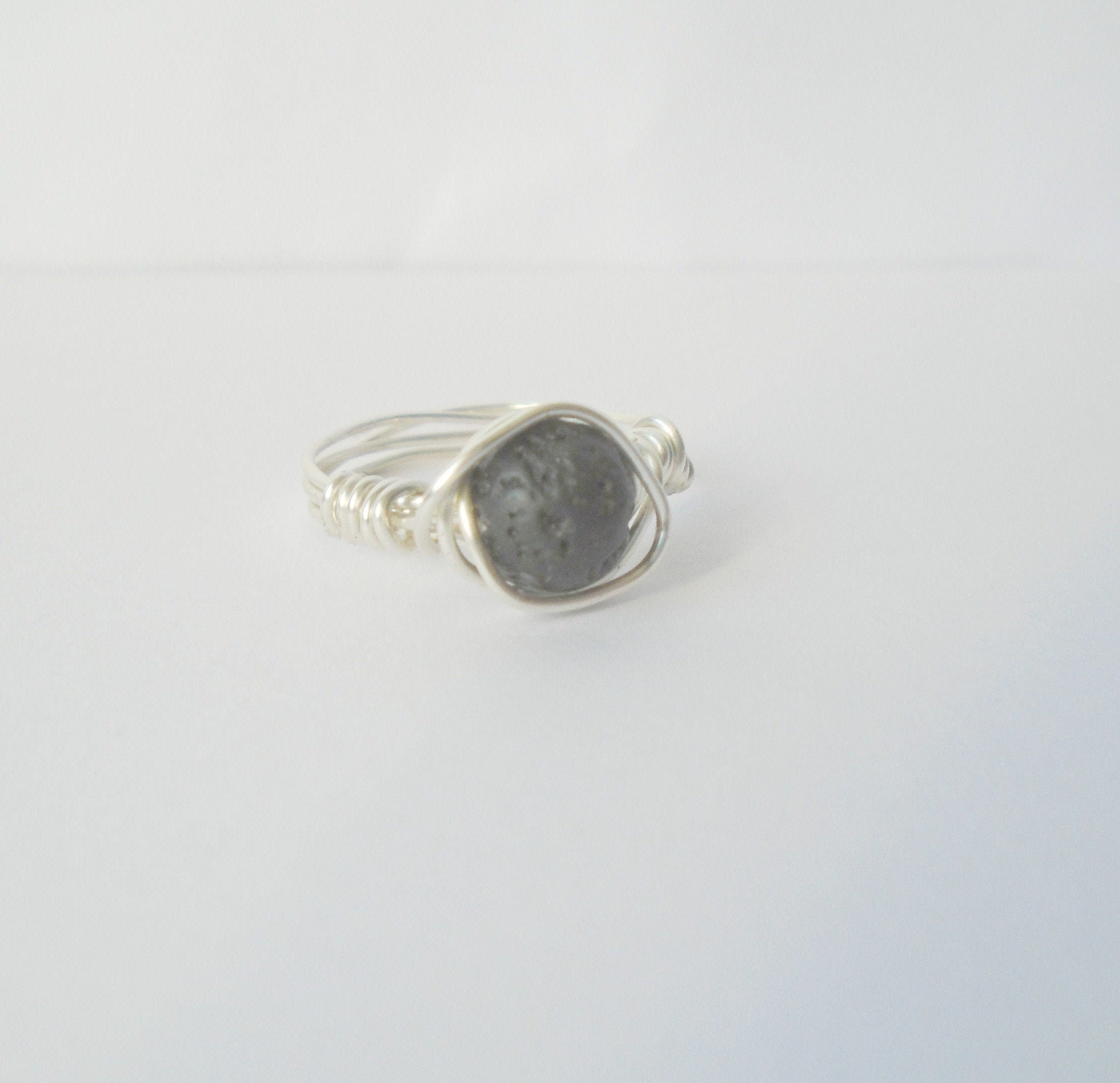 Lava Stone Ring Volcanic Rock Ring Diffuser Jewelry Wire - Etsy UK