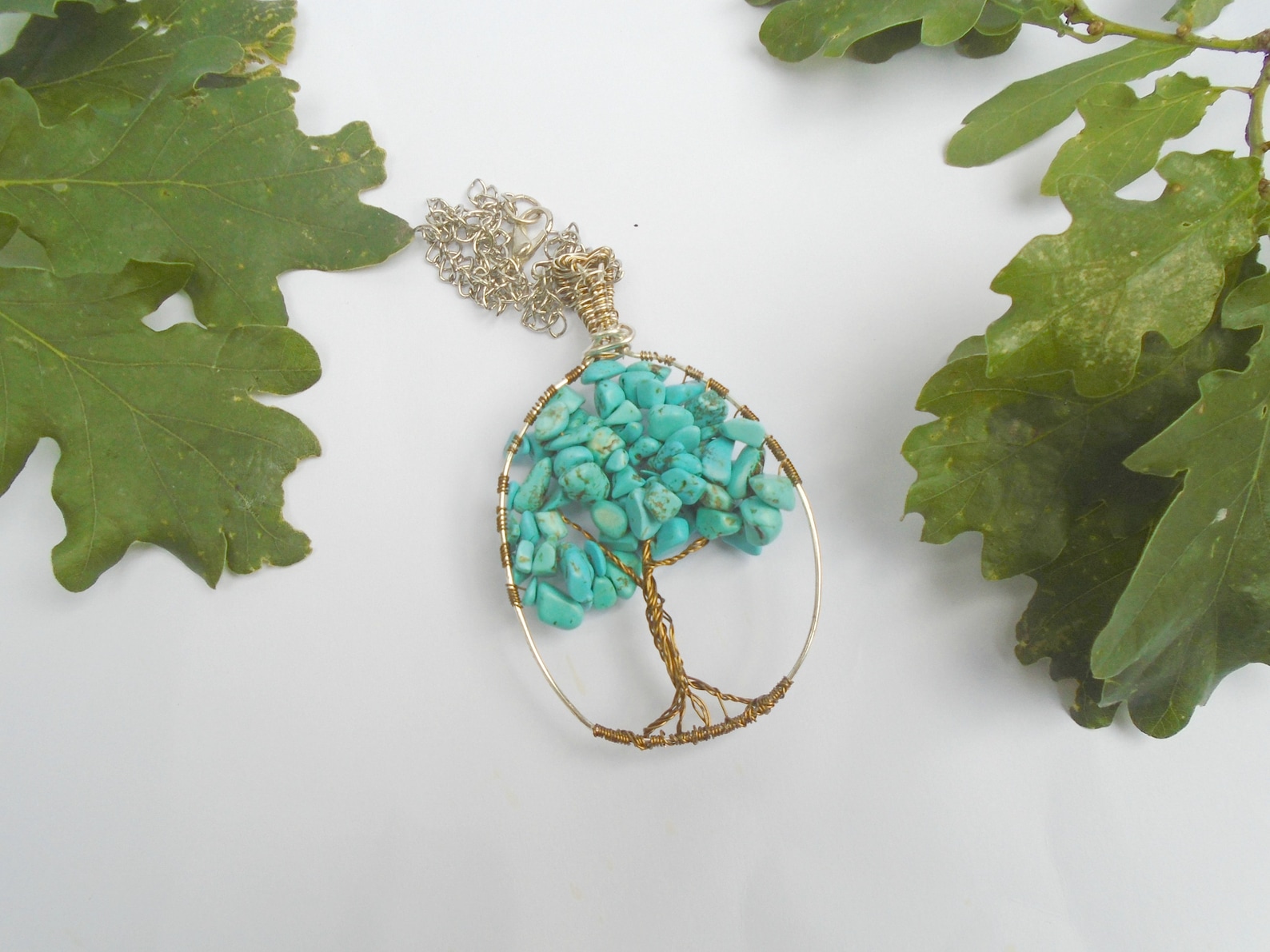 Turquoise Tree of Life Pendant Turquoise Pendant Gemstone | Etsy