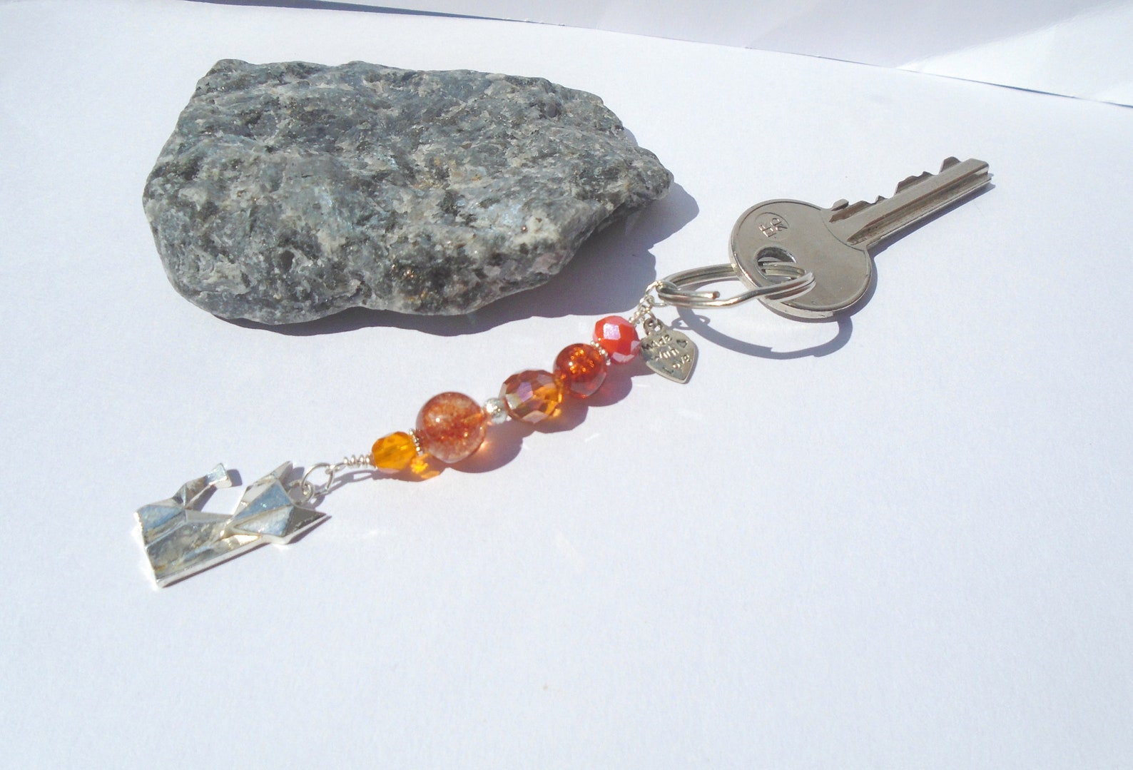 Fox Key Ring Charm Key Chain Beaded Keyring Fox Keychain - Etsy