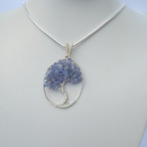 Tanzanite Necklace, Tanzanite Pendant, Tanzanite Tree of Life Jewellery ...