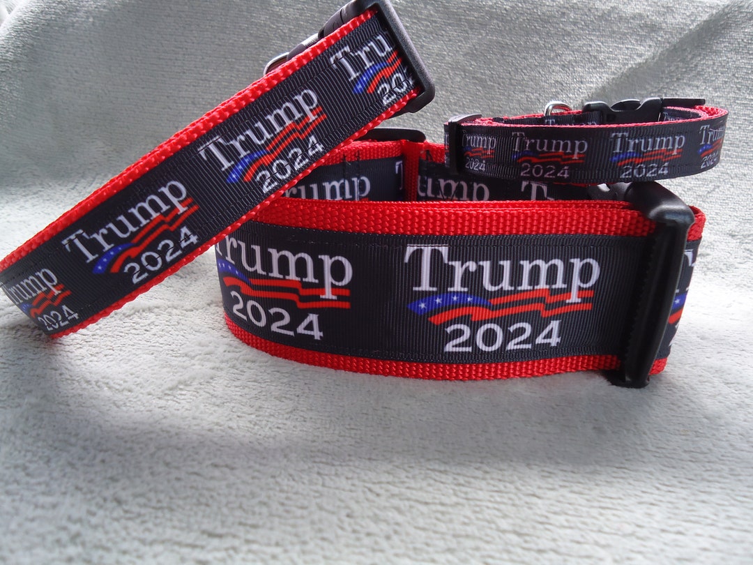 Trump Adjustable Dog Collar Republican 5/8 Inch 1 Inch or 2 Inch Wide ...