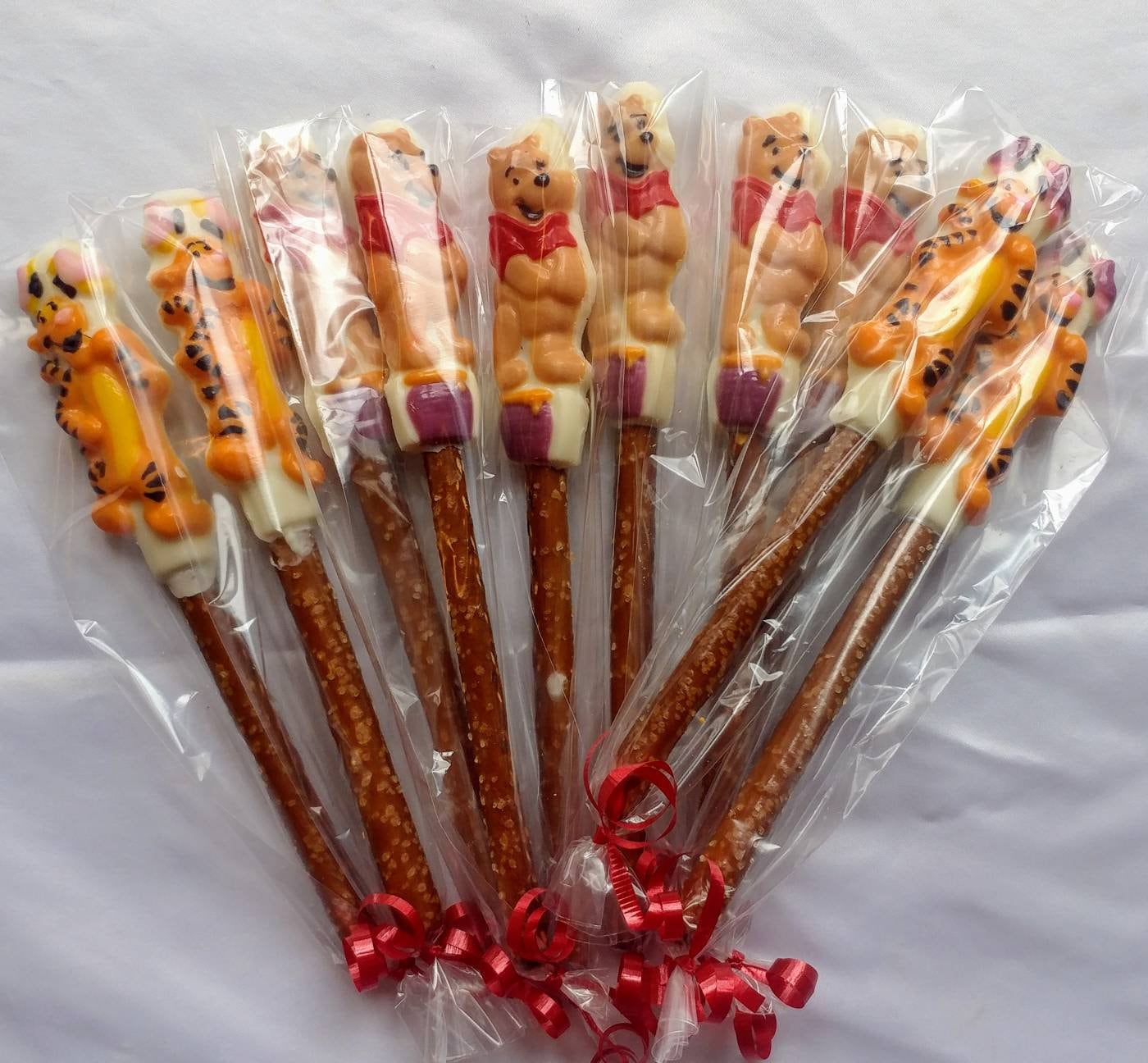 Winnie the Pooh and Tigger Themed Chocolate Covered Pretzels - Etsy
