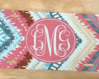 Chevron Car Tag | Etsy
