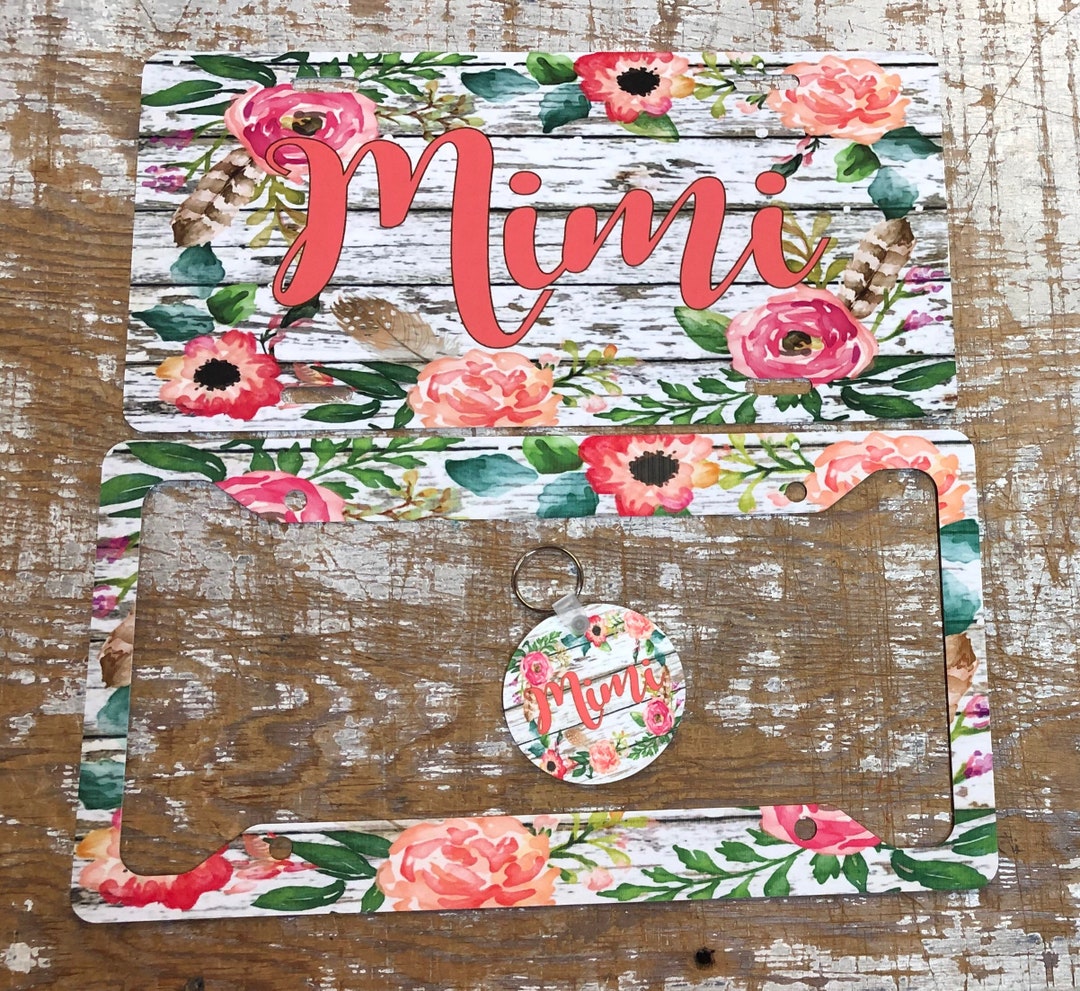 Mimi License Plate, Personalized With ANY Name, Nana, Grandma, Car Tag ...
