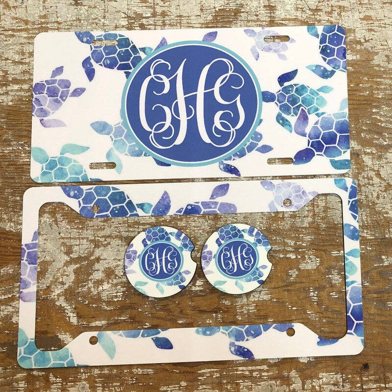 Turtle Monogram - Etsy