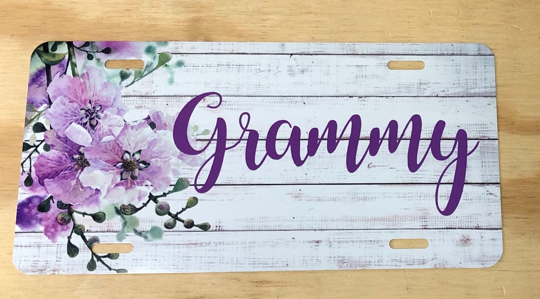Nana License Plate Grammy Mimi Car Tag Personalize It With Any Name - Etsy