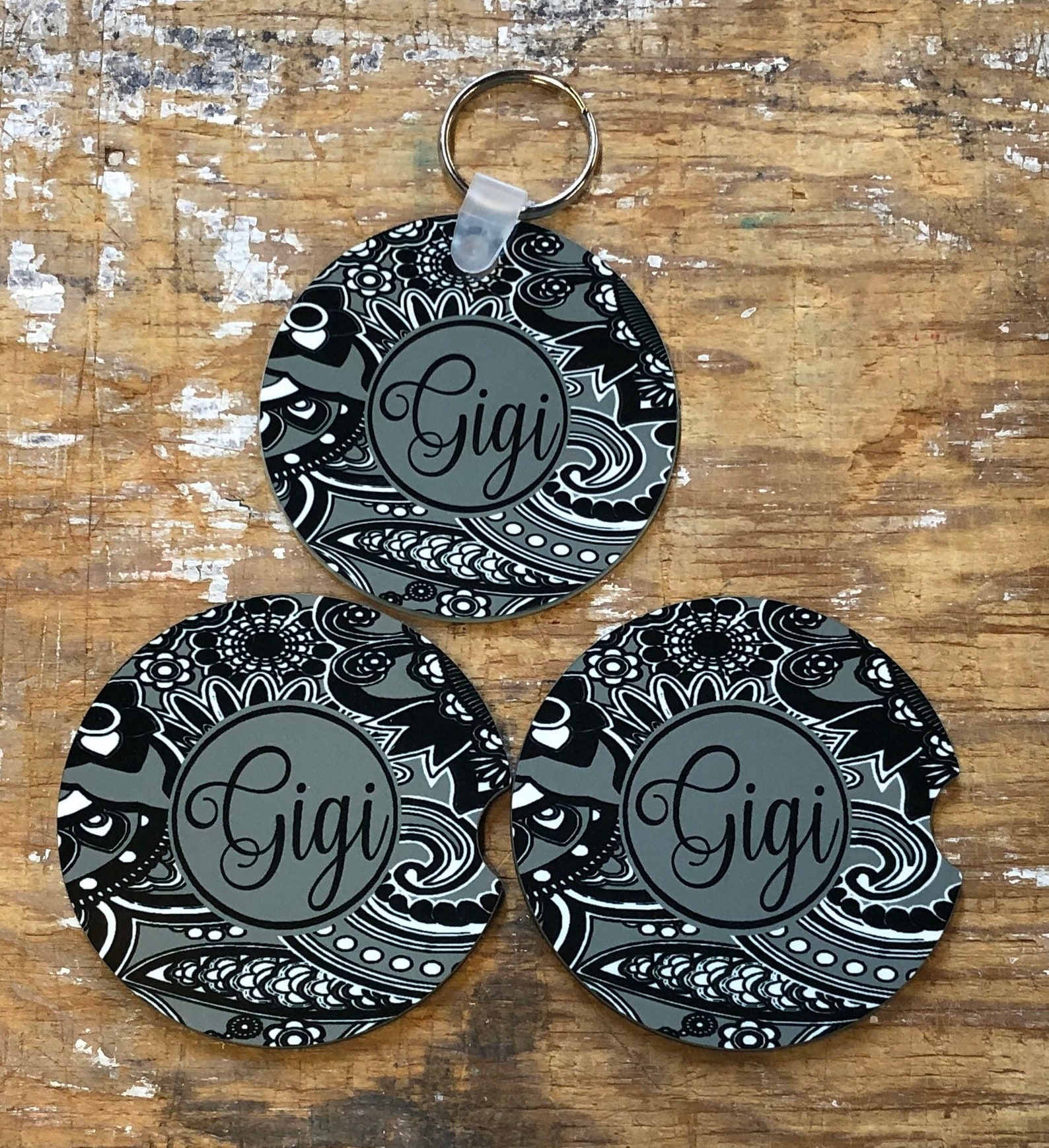 Paisley Monogram License Plate Paisley Personalized License | Etsy