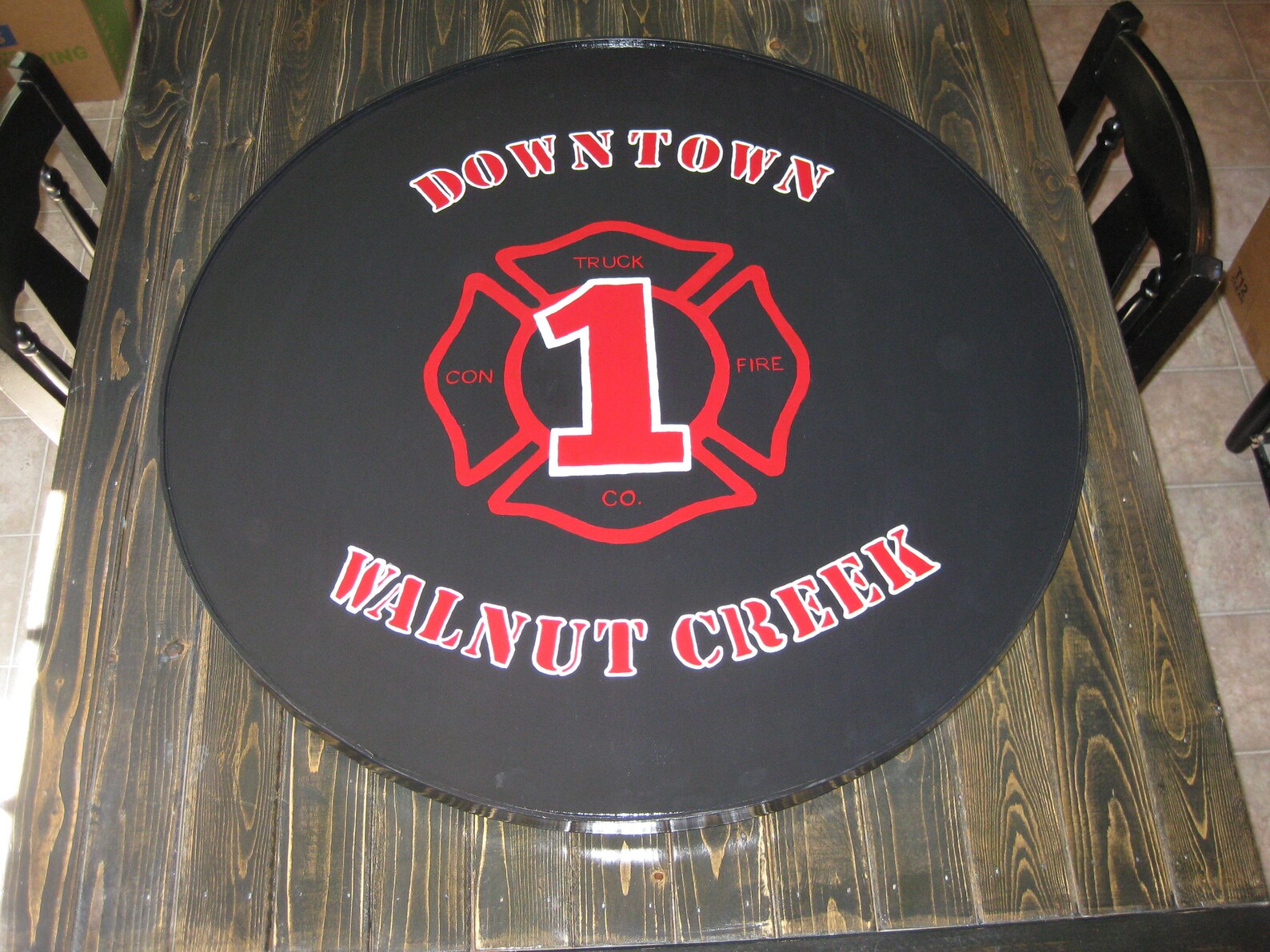 Personalized Wood Lazy Susan Monogram Stencil Logo - Etsy