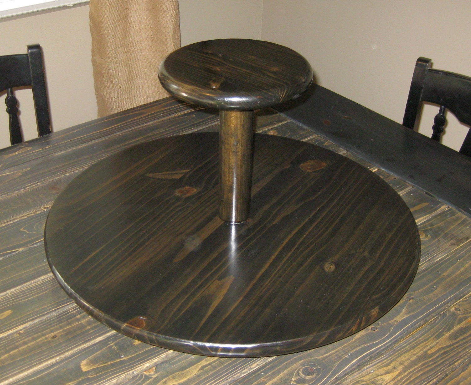 Wooden Toy Sit Spin and Grin Heavy Duty Lazy Susan Toy - Etsy