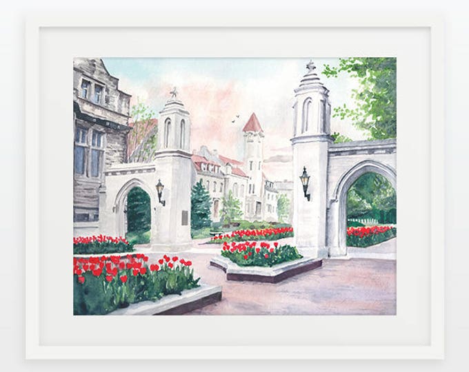 Iu/indiana University/sample Gates/iu Campus/graduation Gift/campus ...