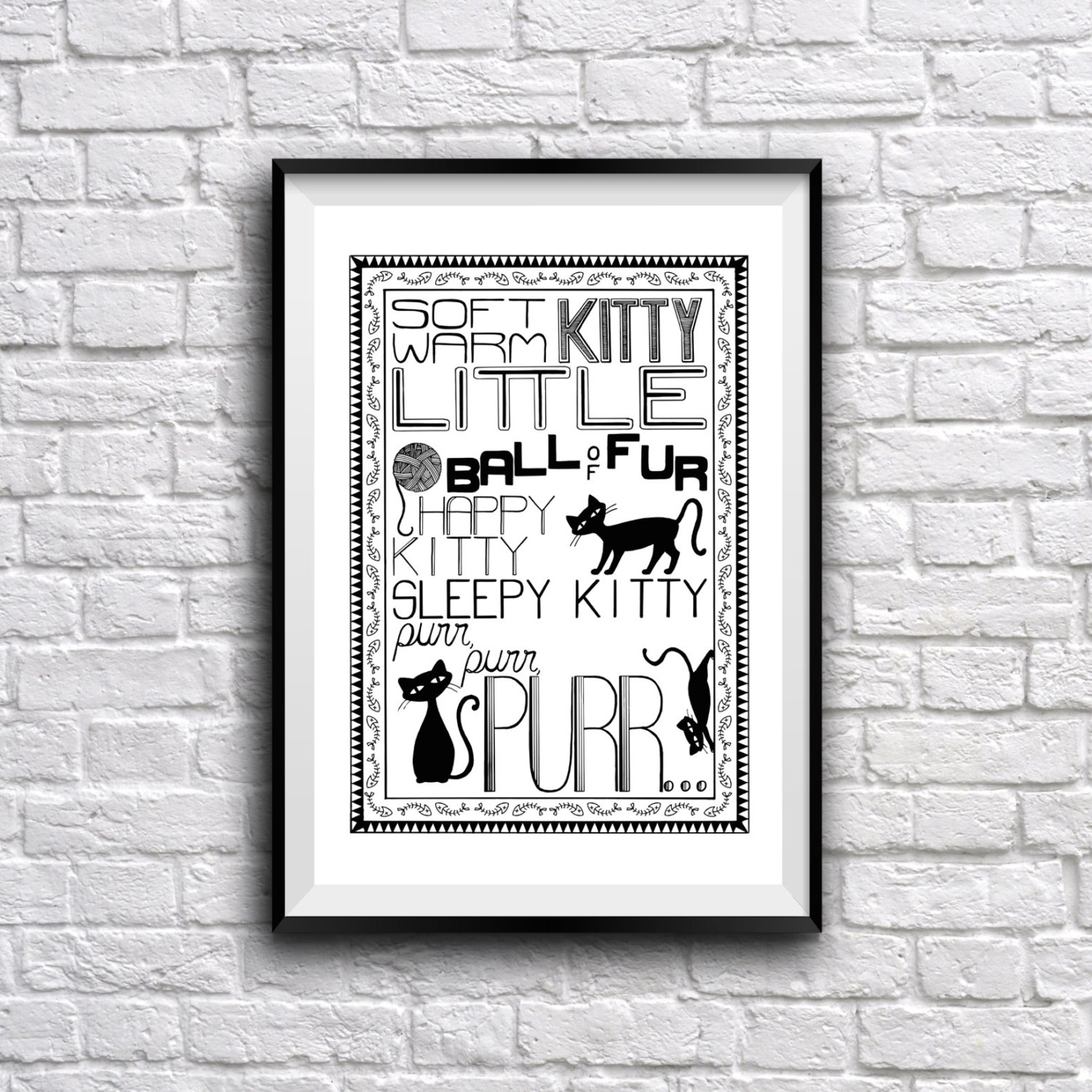 Soft Kitty, Warm Kitty Poster - Etsy