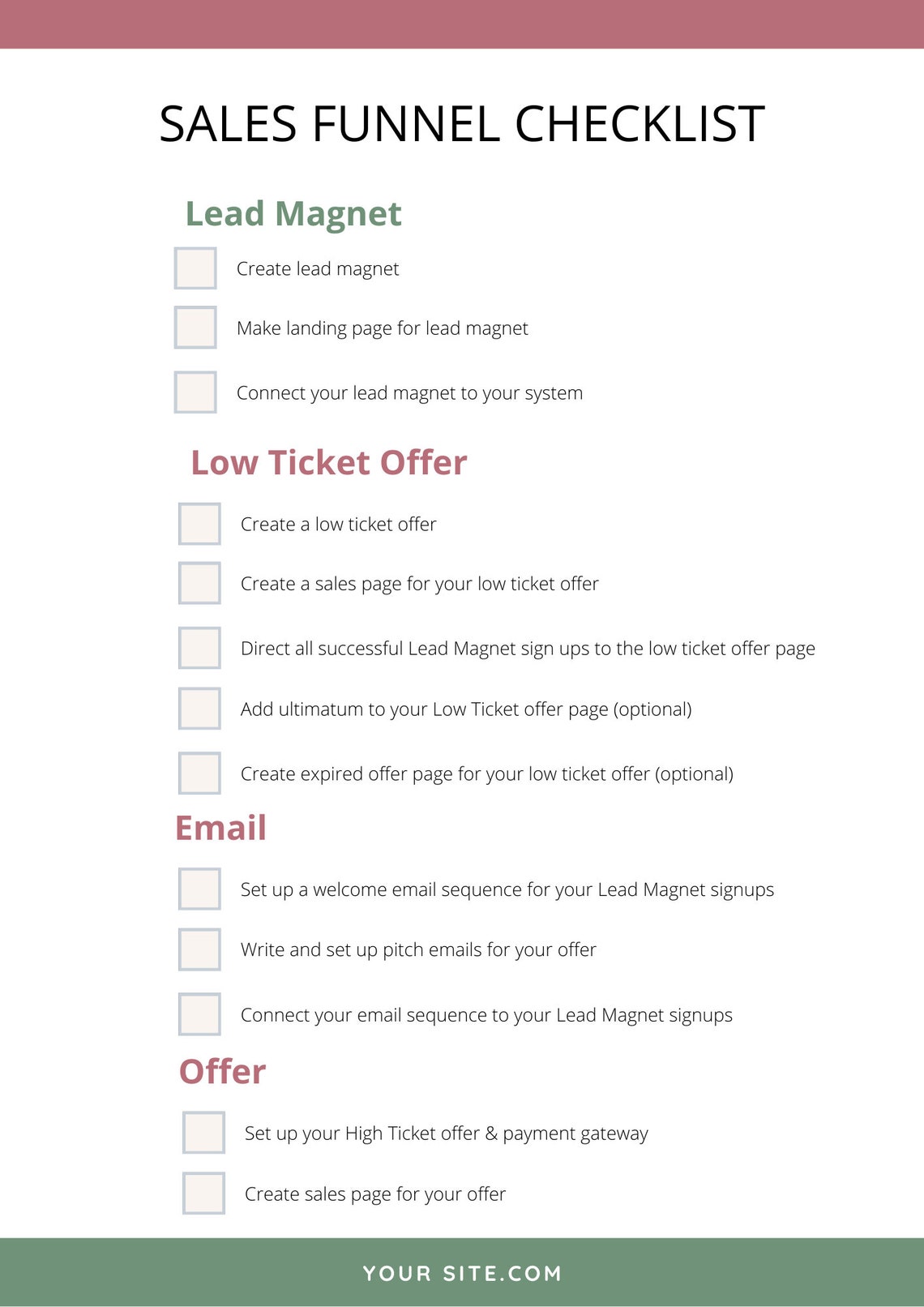 Editable Ebook Business Ebook Sales Funnel Template - Etsy