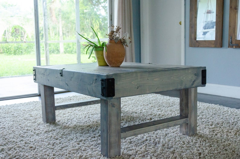 Rustic Coffee Table, Farmhouse Coffee Table, Rustic Industrial Coffee ...