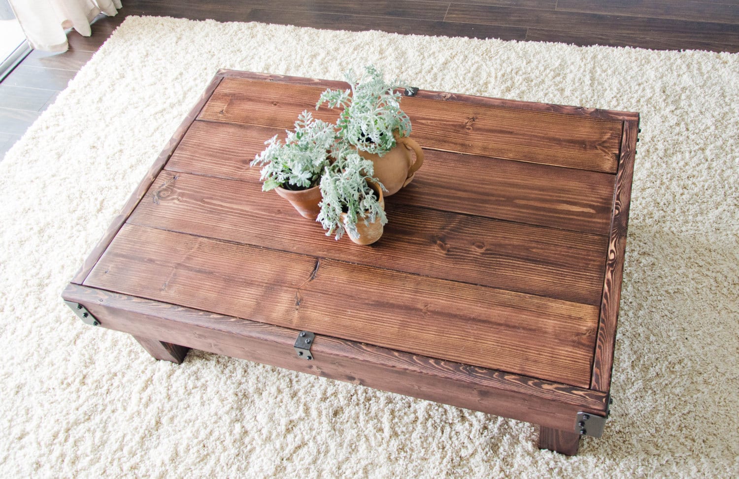 Rustic Coffee Table Farmhouse Coffee Table Rustic Industrial - Etsy