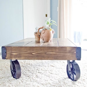 Factory Cart Industrial Coffee Table, Factory Cart Coffee Table ...