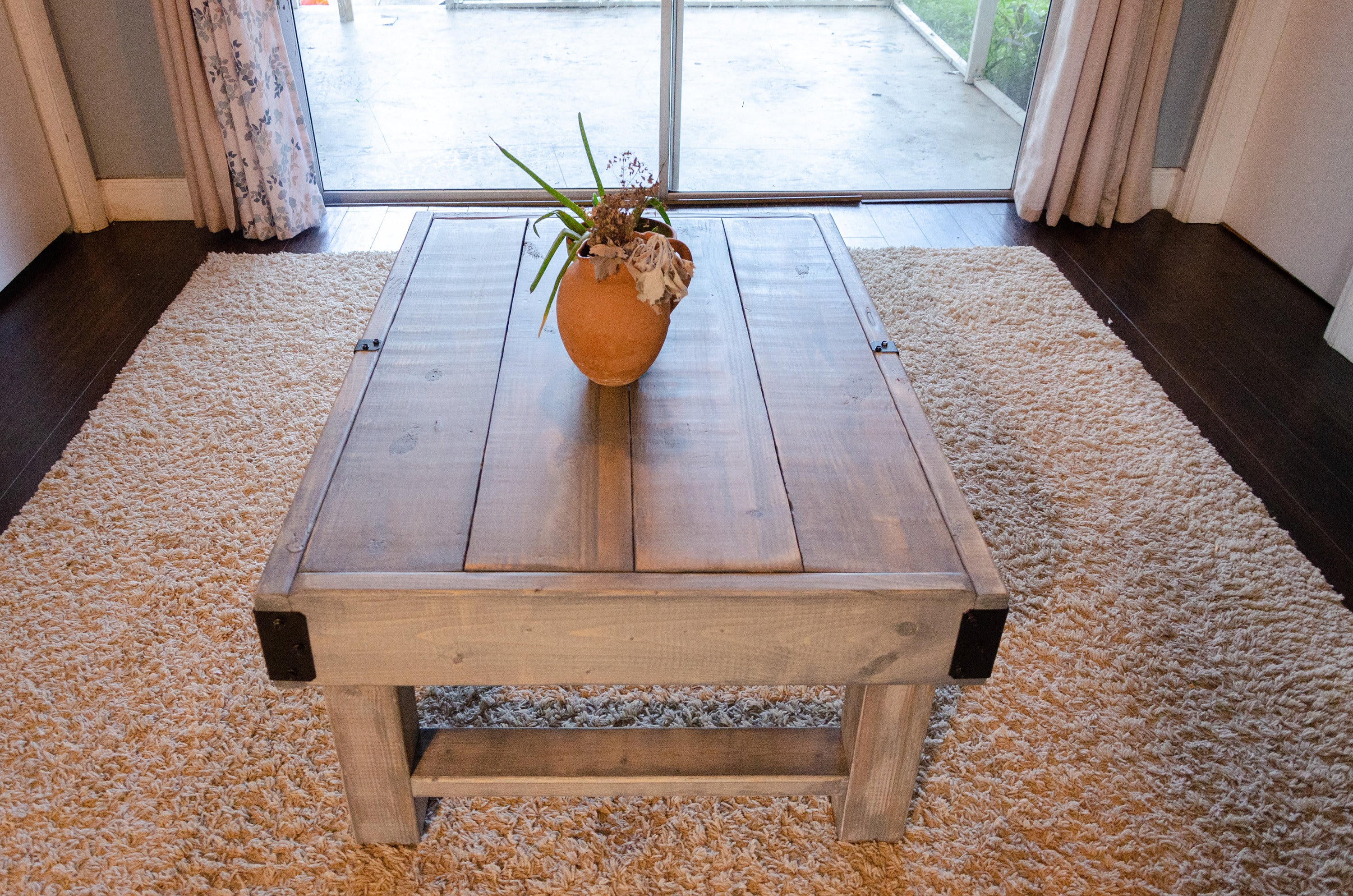 Rustic Coffee Table, Farmhouse Coffee Table, Rustic Industrial Coffee ...