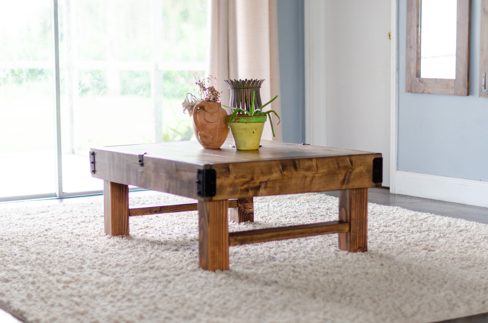 Rustic Coffee Table Farmhouse Coffee Table Rustic Industrial | Etsy