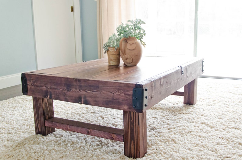 Rustic Coffee Table Farmhouse Coffee Table Rustic Industrial - Etsy