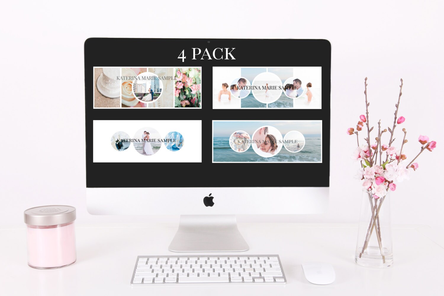 BONUS PACK Marketing Materials 4 Modern Circle Facebook Website ...