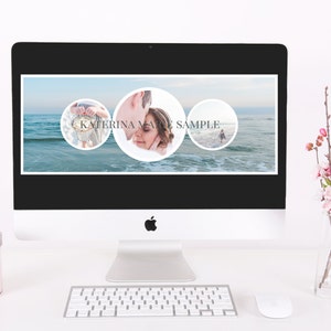 Marketing Material Three Circle Modern Facebook Website Timeline Cover ...