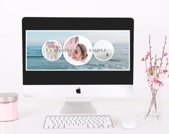 Marketing Material Three Circle Facebook Website Timeline | Etsy