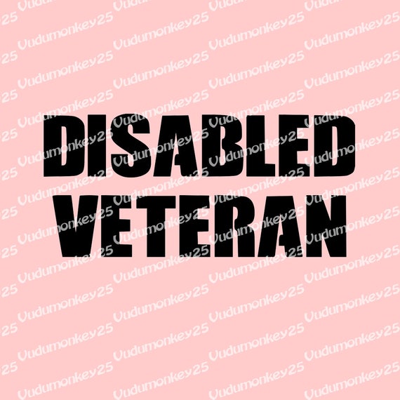 Disabled Veteran 3 Decal Sticker Laptop Disabled Adaptive | Etsy