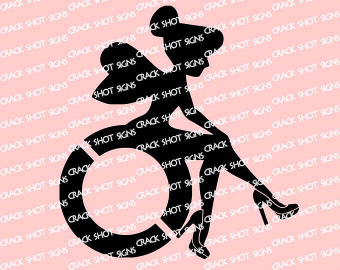 Heels and Wheels Fairy Wheelchair Decal Disability Sticker Car Truck ...