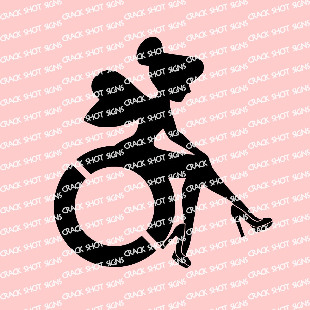 Heels and Wheels Fairy Wheelchair Decal Disability Sticker Car Truck ...