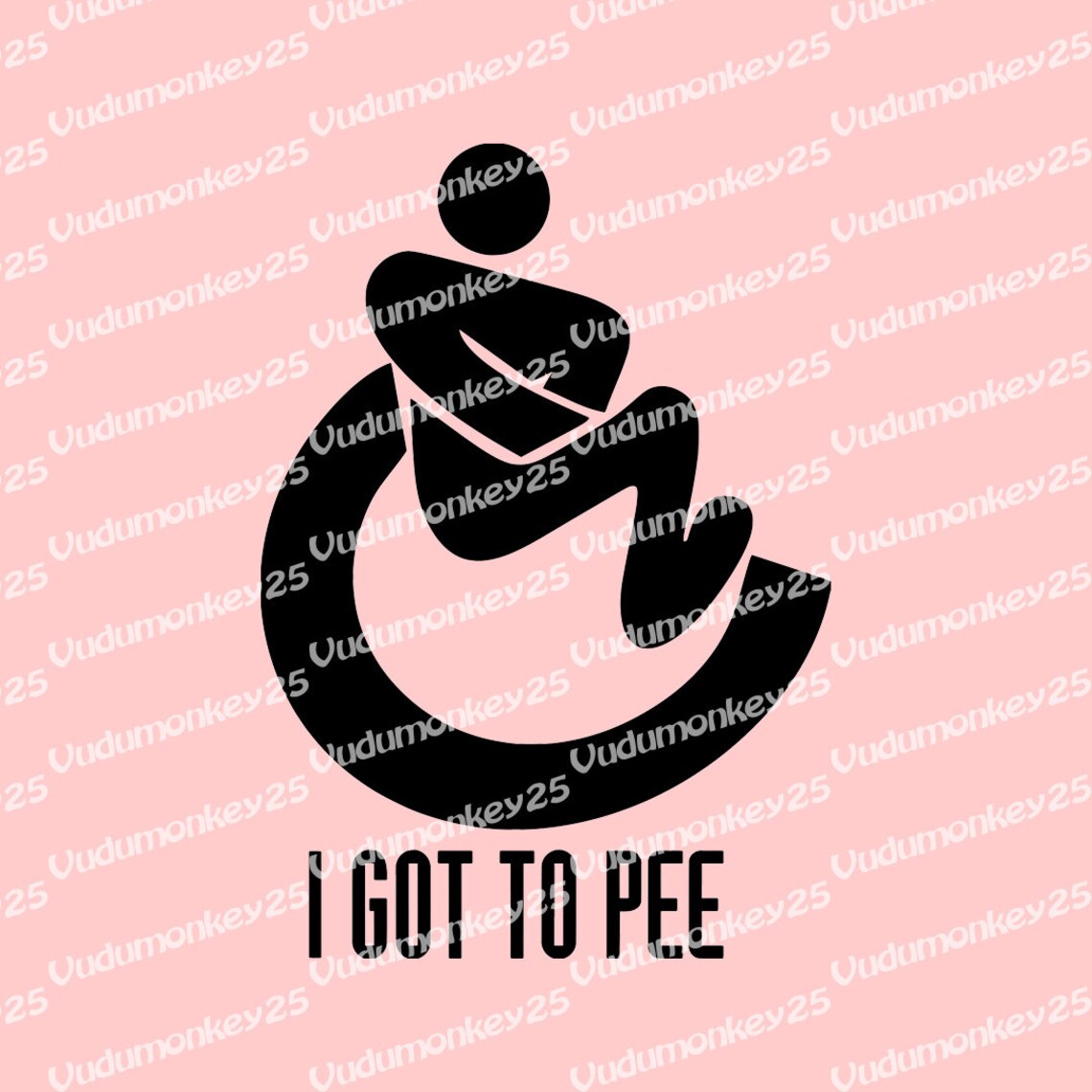 I Got to Pee Decal Disability Sticker Car Truck Laptop - Etsy