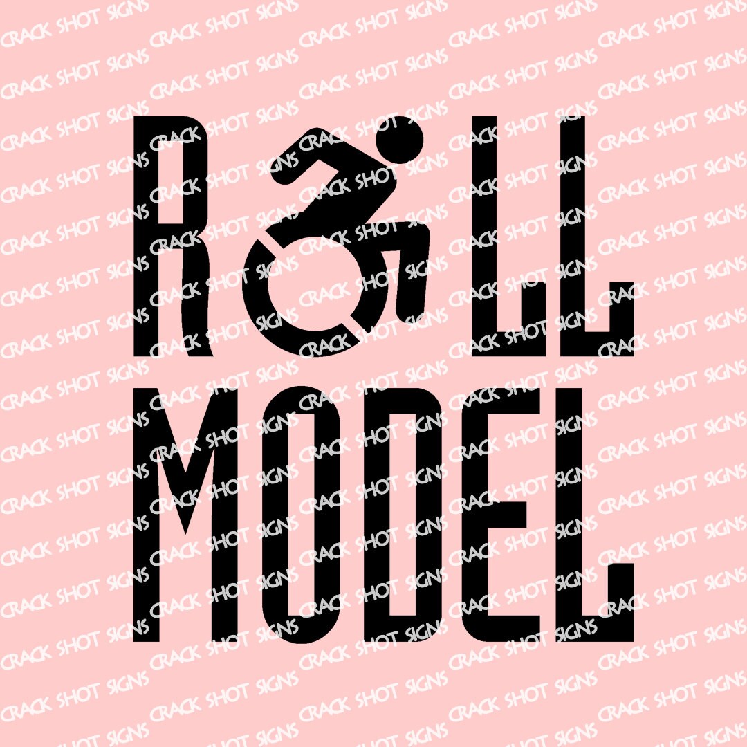Roll Model Decal Disability Sticker Car Van Laptop Disabled Adaptive ...