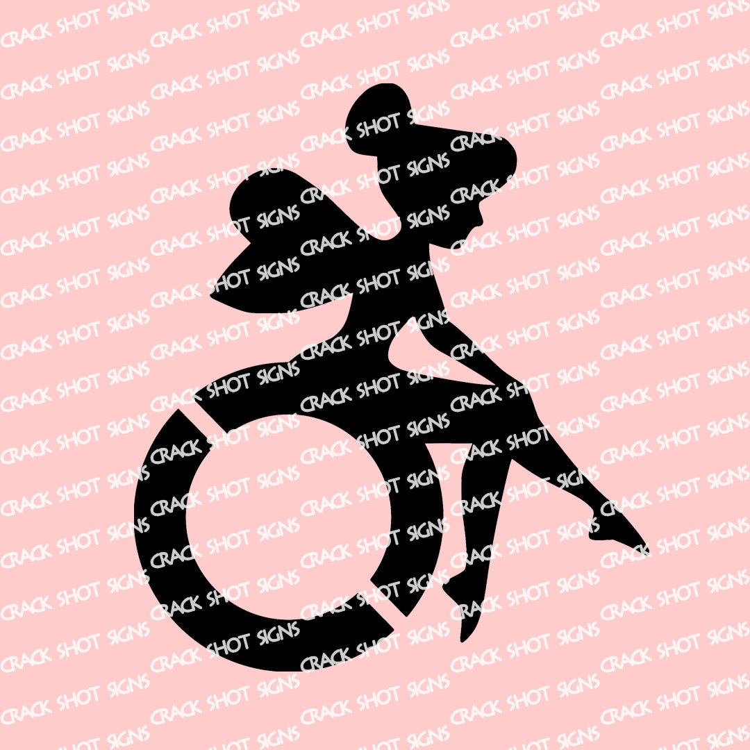 Fairy Wheelchair Decal Disability Sticker Car Truck Laptop Disabled ...