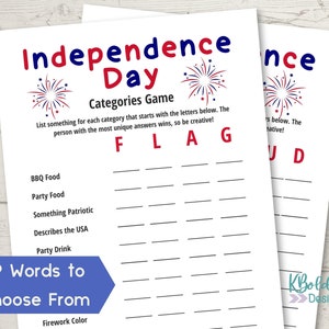Independence Day 5-in-1 Word Games, Patriotic Bundle, USA, America, 4th ...