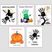 Halloween and Fall Handprint Art Bundle for Kids, Printable Craft PDF ...