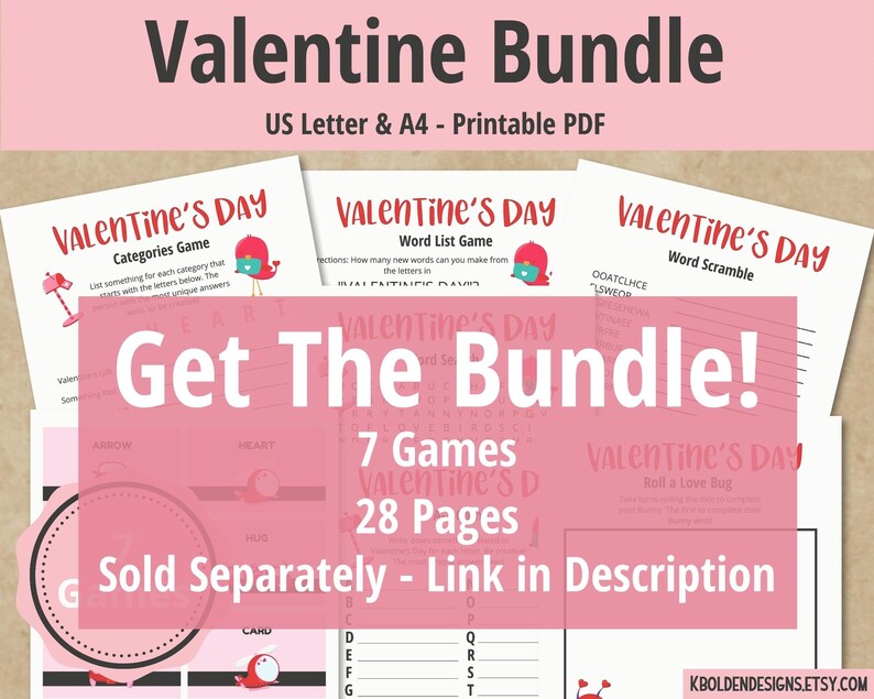 Valentine's Day Roll a Love Bug, Dice Game Printable, Fun Valentine's ...