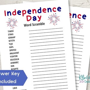 Independence Day 5-in-1 Word Games, Patriotic Bundle, USA, America, 4th ...