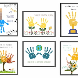 Teacher Appreciation Week Printable Handprint Art, Handprint Craft for ...