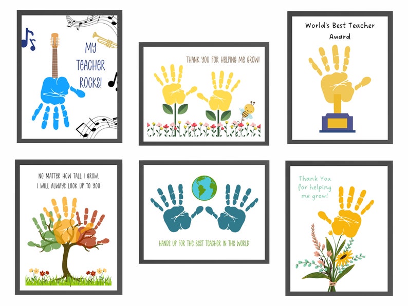 Teacher Appreciation Week Printable Handprint Art, Handprint Craft for ...