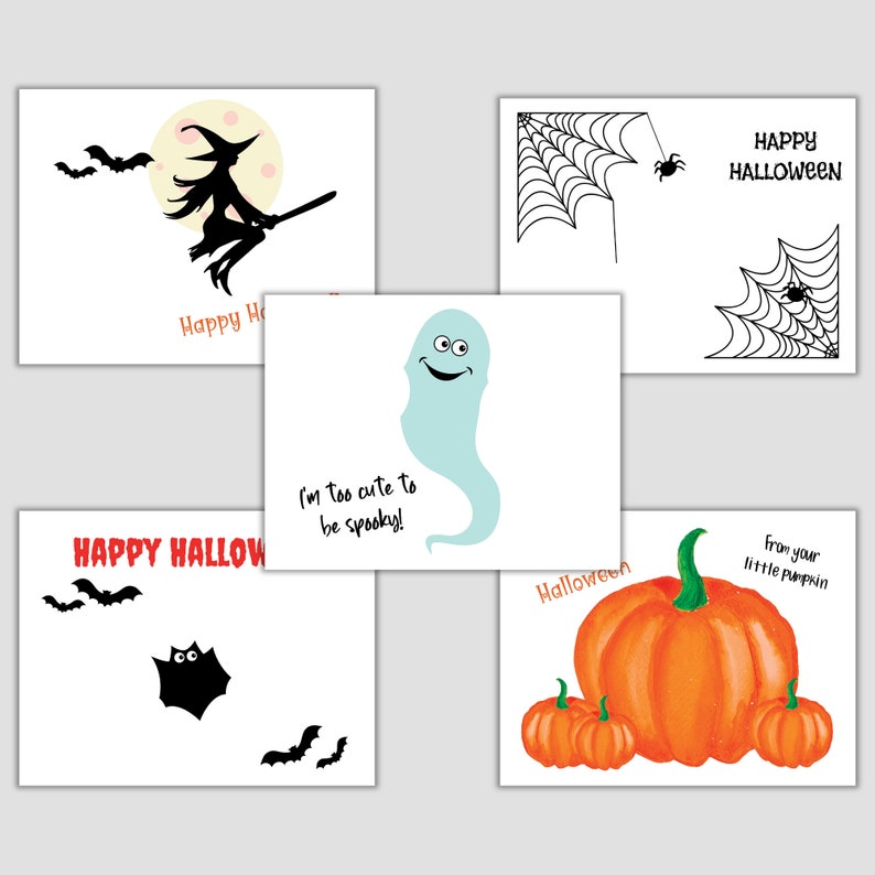 Halloween and Fall Handprint Art Bundle for Kids, Printable Craft PDF ...