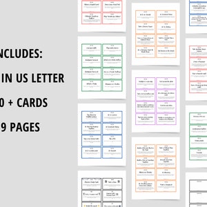 Printable Date Cards for Date Night, Date Night Idea Card Game, DIY ...