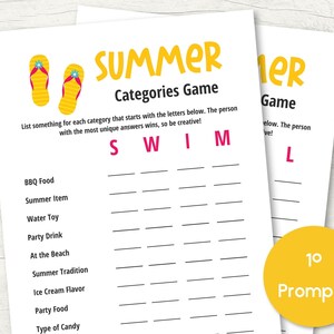 Summer Categories, Digital Download, Word Games, Last Day of School ...