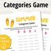 Summer Printable Games Bundle, Summer Word Games, End of School Year ...
