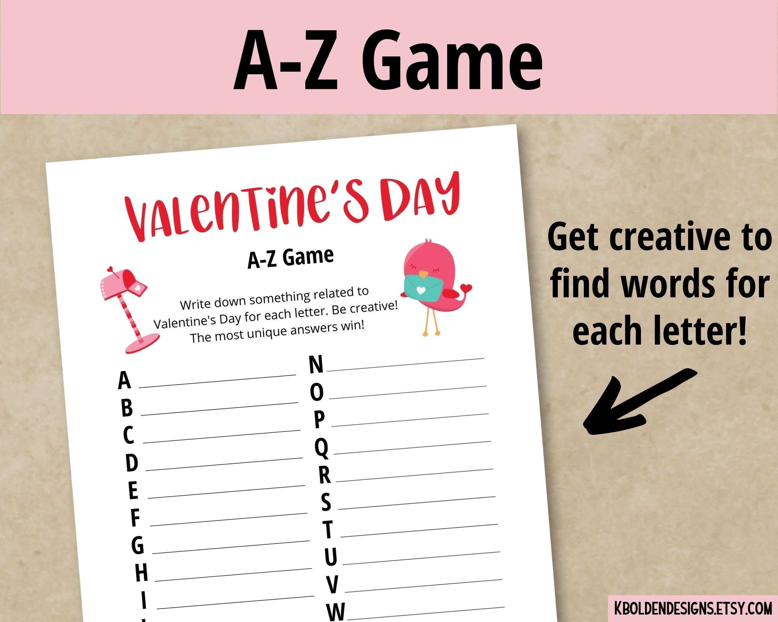 Valentine's Day Printable Activities Bundle, Word Search, Word Scramble ...