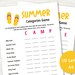 Summer Categories Digital Download Word Games Last Day of - Etsy