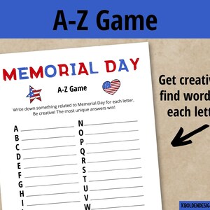 Memorial Day Printable Activity Bundle, Digital Download, Word Search ...