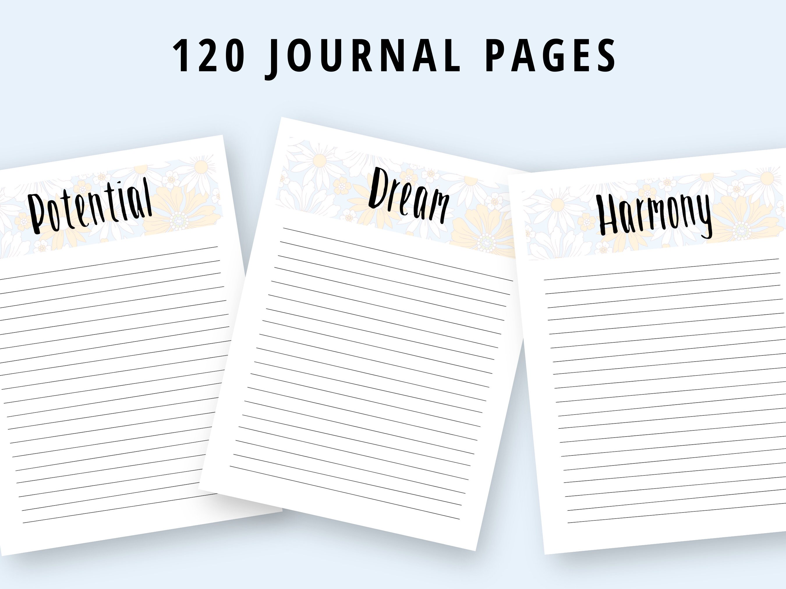 120 One Word Affirmation Cards Printable Affirmation Journal Gratitude ...