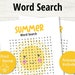 Summer Printable Games Bundle, Summer Word Games, End of School Year ...