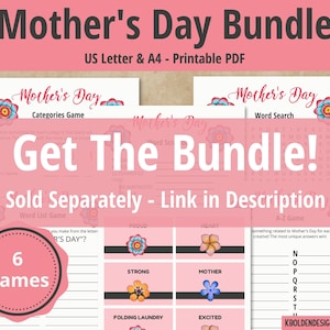 Mother's Day Printable Word Scramble, Digital Download, Classroom ...