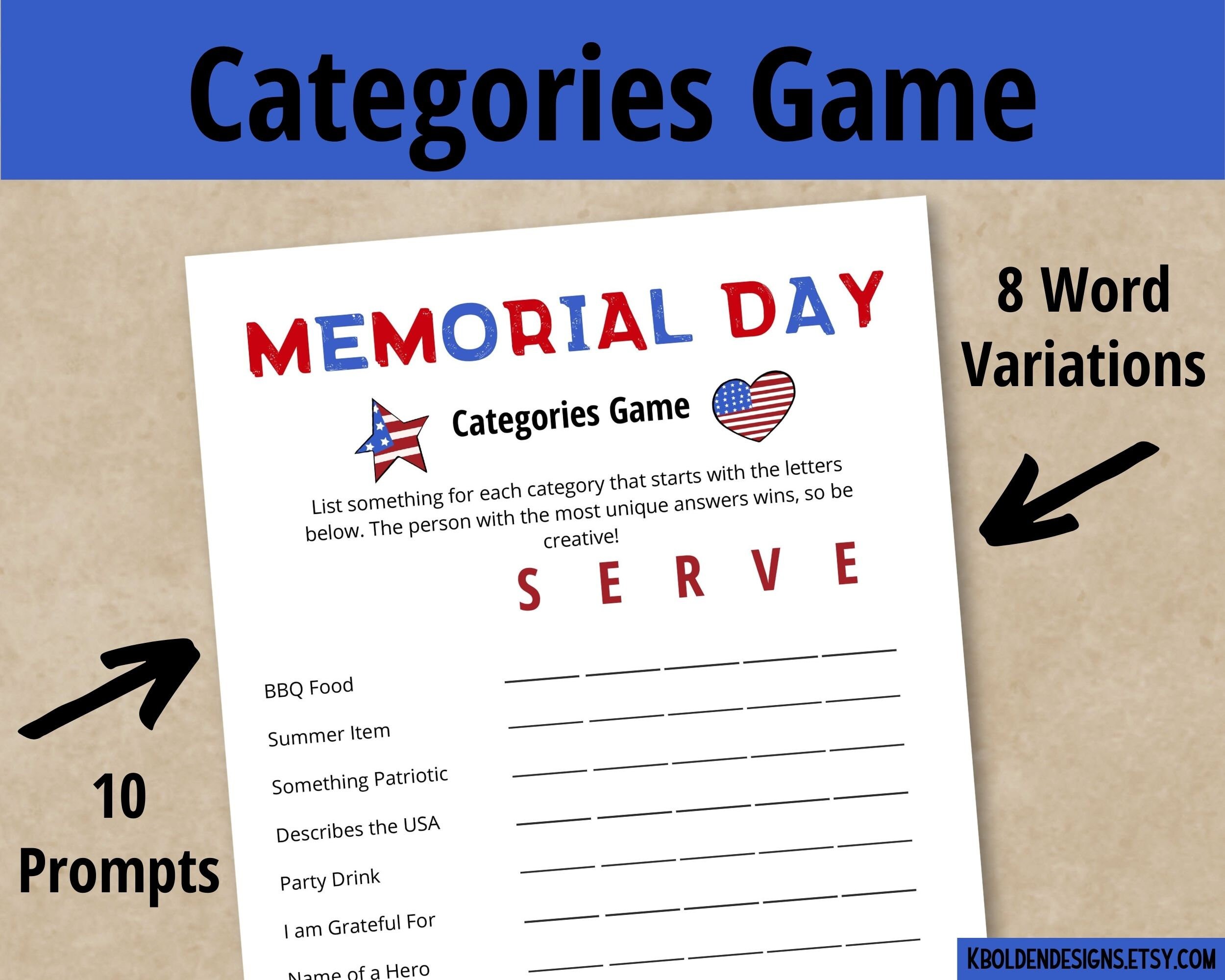 Memorial Day Printable Activity Bundle, Digital Download, Word Search ...