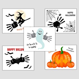 Halloween Handprint Art Fall Handprint Craft Halloween Homeschool ...