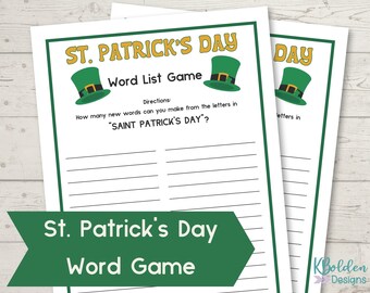 Mega St Patrick's Day Printable Games Bundle/ - Etsy